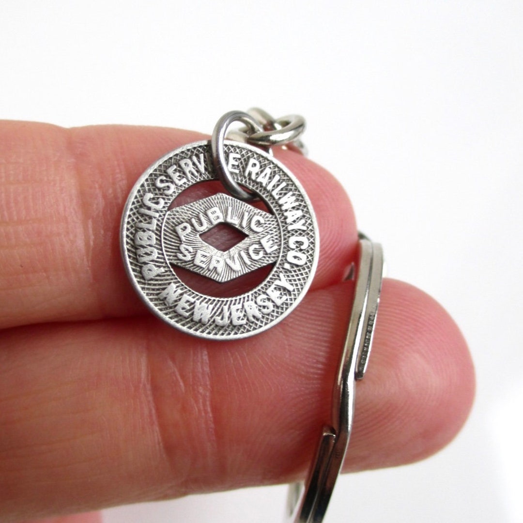 Newark, NJ Railway Token Keychain - Repurposed Vintage New Jersey ...