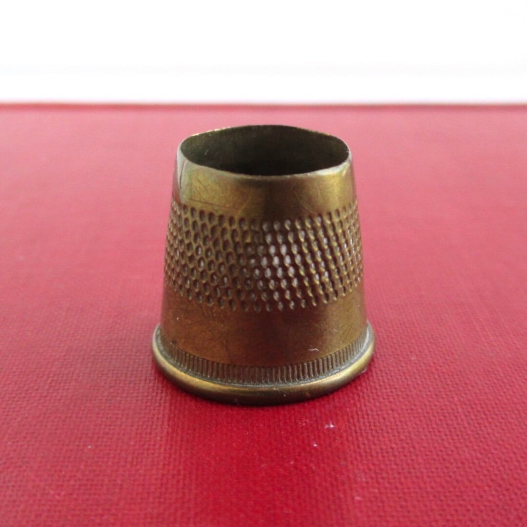 Open Top Thimble / Tailor's Thimble Vintage Solid Brass - Etsy