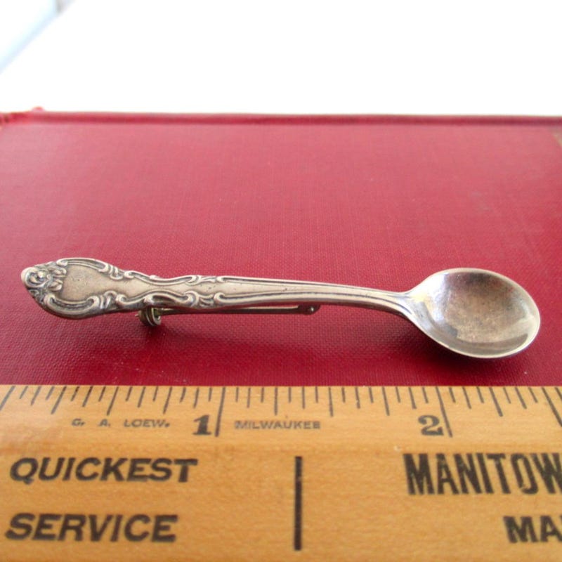 Small Silver Brooch - Etsy