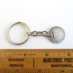 SEATTLE Transit Token Keychain Repurposed Vintage Large Size Silver ...