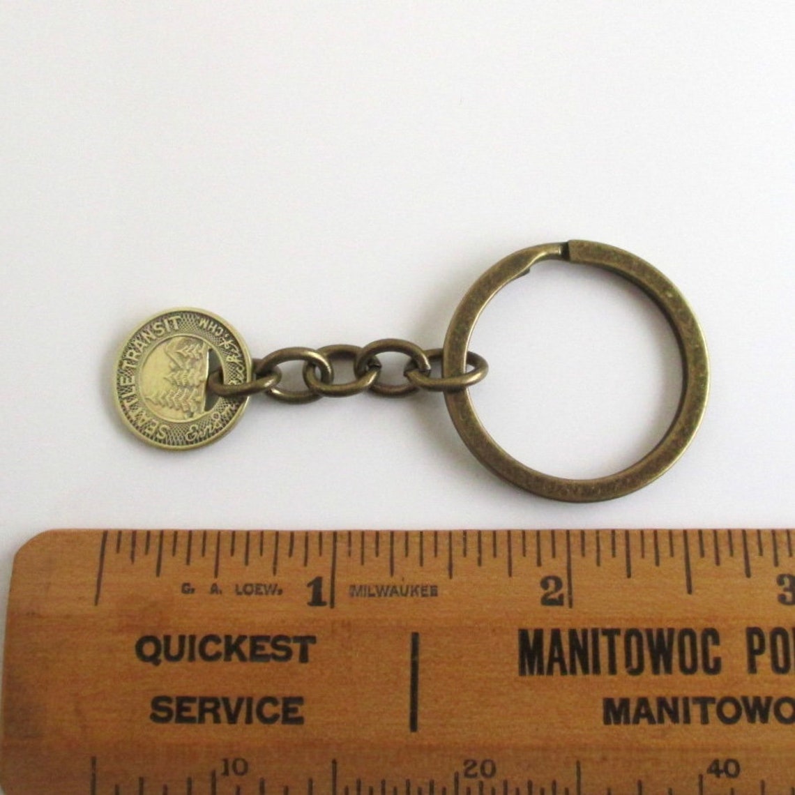 SEATTLE Transit Token Keychain Repurposed Vintage 1940's - Etsy