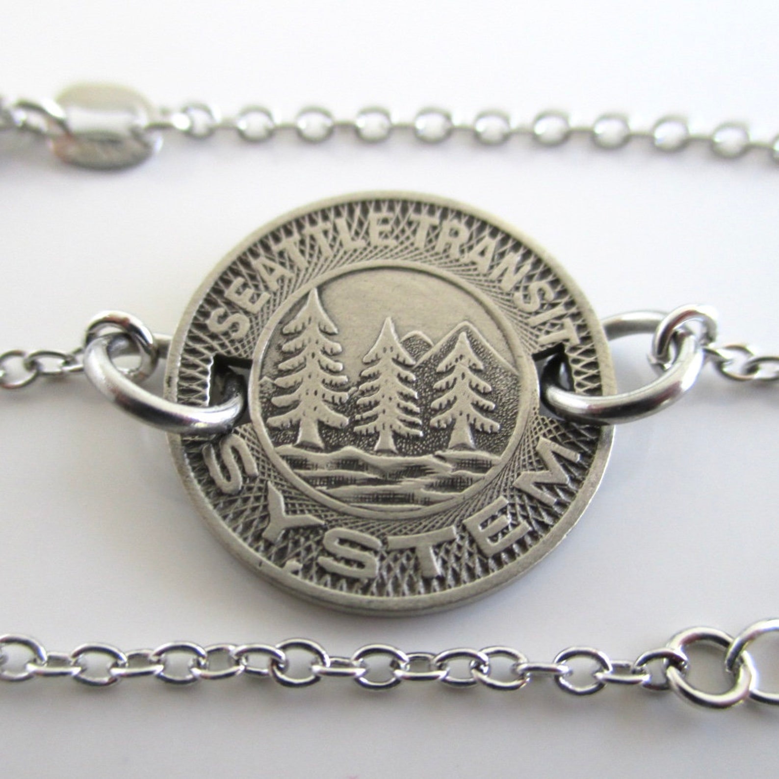 SEATTLE Transit Token Bracelet Repurposed Vintage 1940's | Etsy