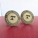 BALTIMORE Transit Token Cuff Links - Repurposed Vintage Maryland Gold ...
