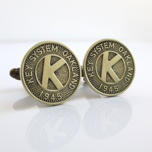 OAKLAND 1945 Key System Token Cuff Links Repurposed Vintage - Etsy