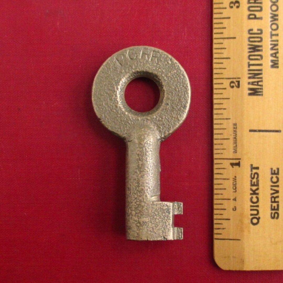 Penn Central Railroad Key Big Vintage / Antique Adlake PCRR Railway ...