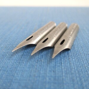 6 Vintage Dip Pen Nibs - No. 145 Fine Point Turner & Harrison Made in ...