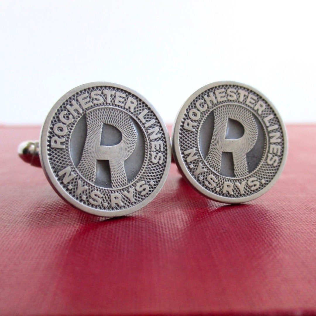 Rochester, NY Transit Token Cuff Links - Repurposed Vintage Street ...