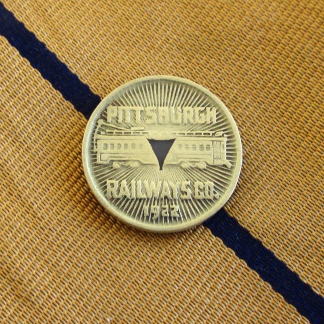 PITTSBURGH Railways Token Tie Tack / Lapel Pin Repurposed - Etsy