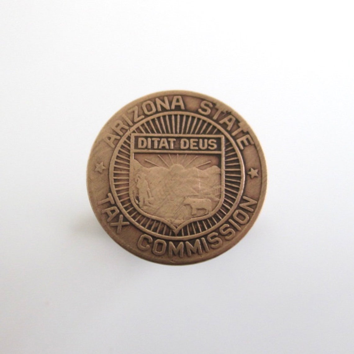 ARIZONA Coin Cuff Links Repurposed Vintage Copper Tax - Etsy