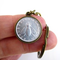 Vintage Silver Tone Metal Ancient Greek Coins Key Chain #437 - Etsy