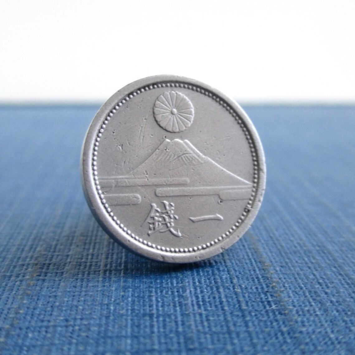JAPAN Coin Tie Tack / Lapel Pin Repurposed Vintage - Etsy