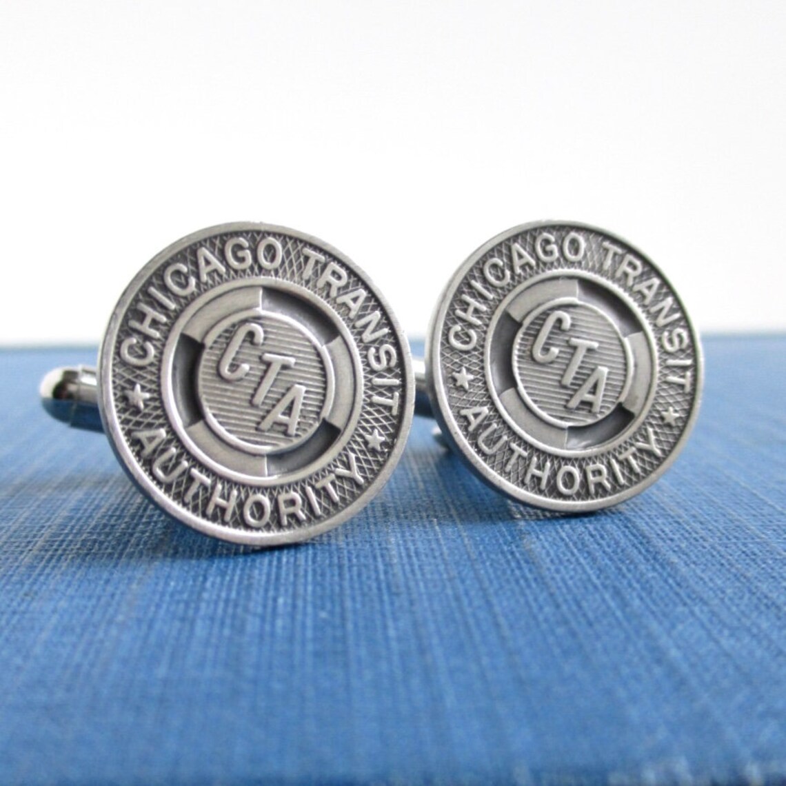 CHICAGO Transit Token Cuff Links Repurposed Vintage CTA - Etsy