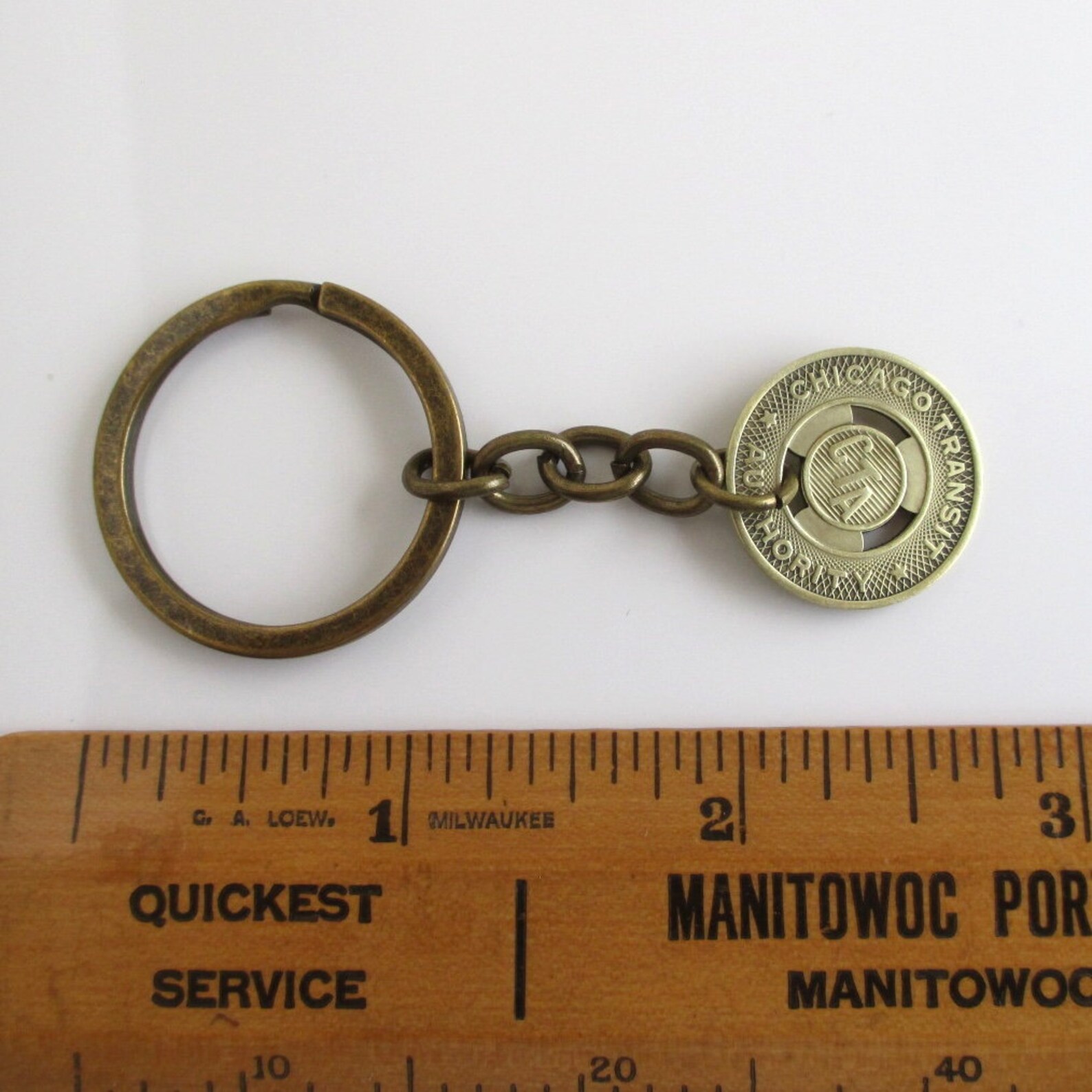 CHICAGO CTA Token Keychain Repurposed Vintage Transit Token - Etsy