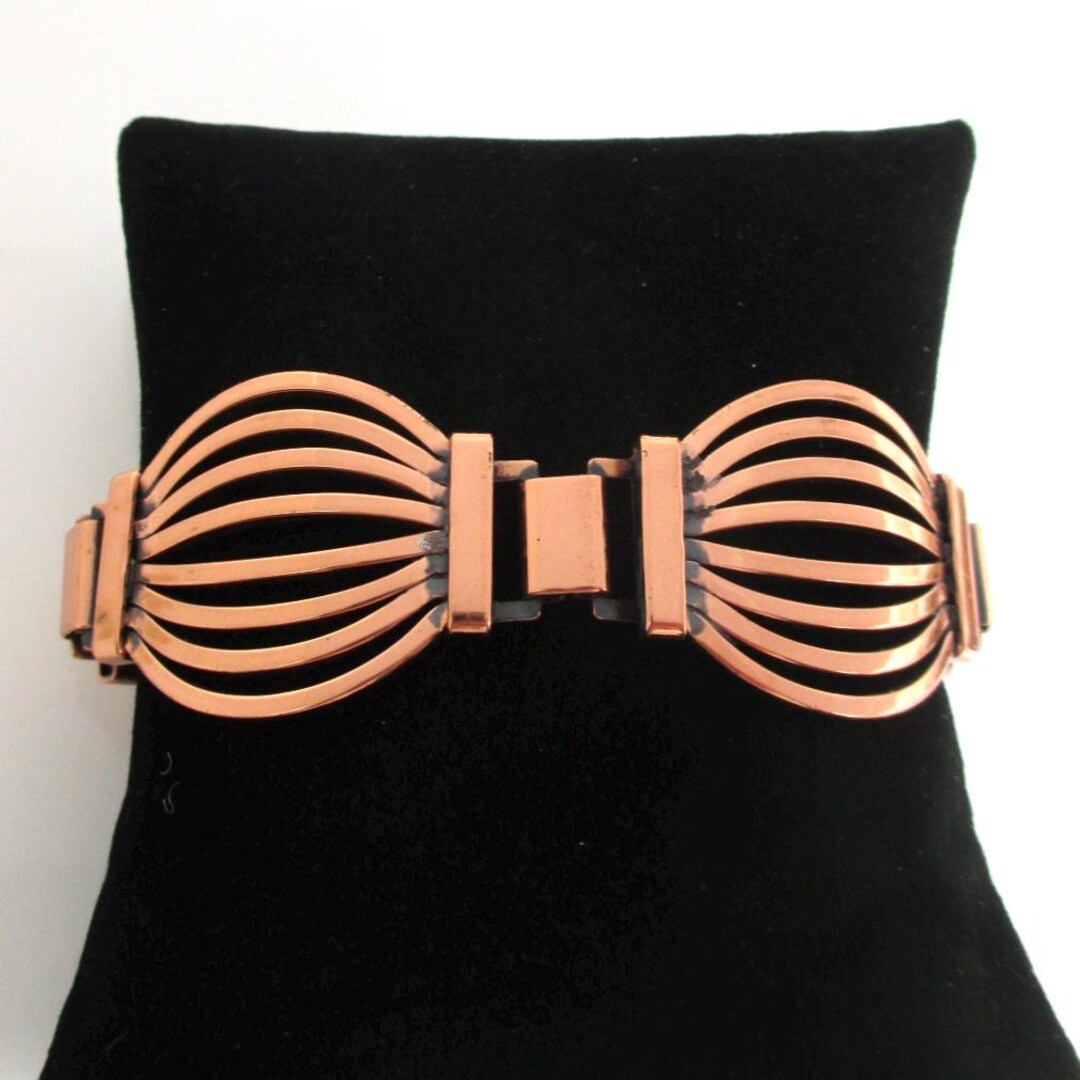 RENOIR Solid Copper Link Bracelet - Vintage 1 1/16" Wide & 7" Long - Etsy