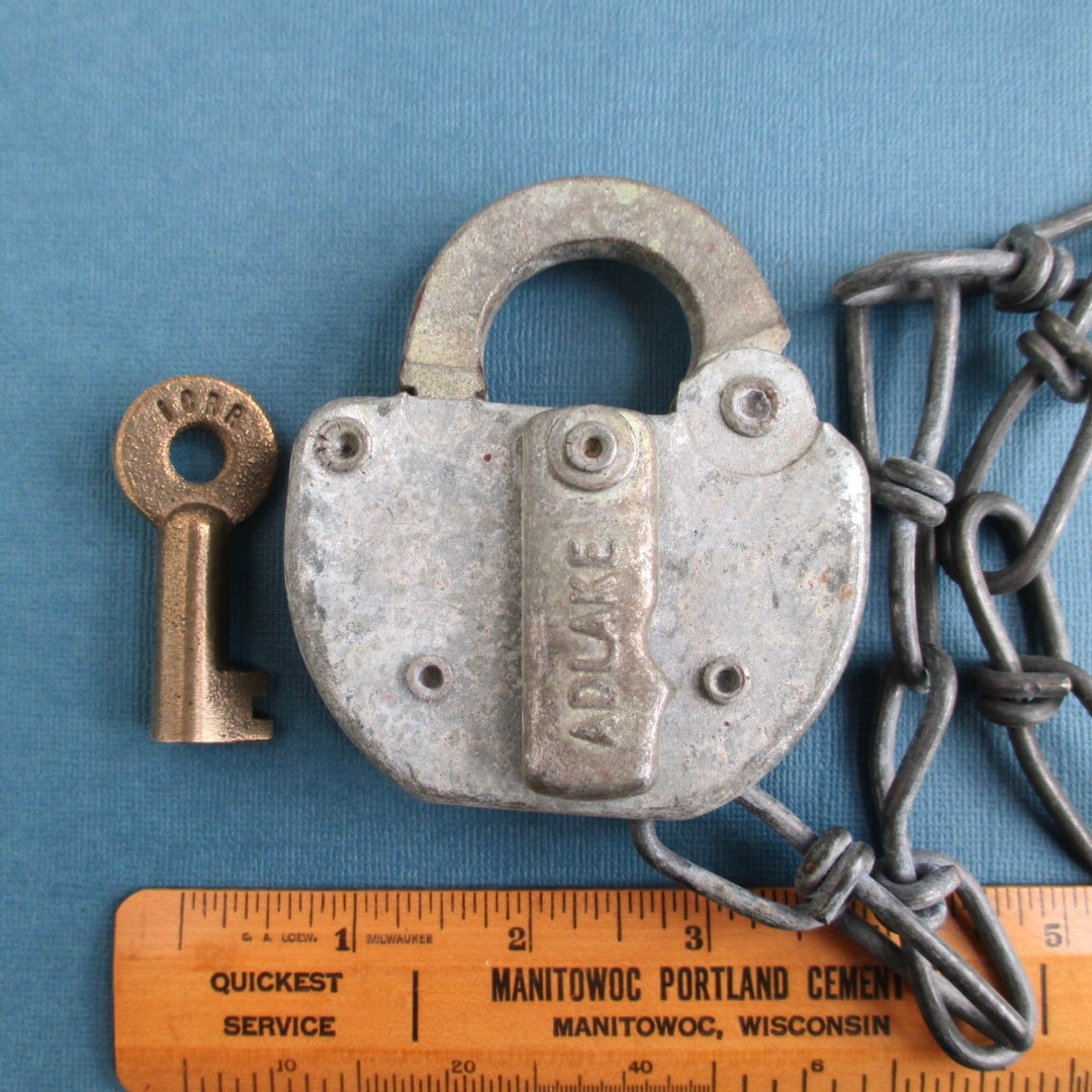 Illinois Central Railroad Padlock W/ Key - Large and Heavy Vintage ...