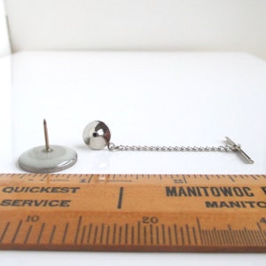 EIRE Ireland Coin Tie Tack / Lapel Pin Repurposed Vintage Silver Tone ...