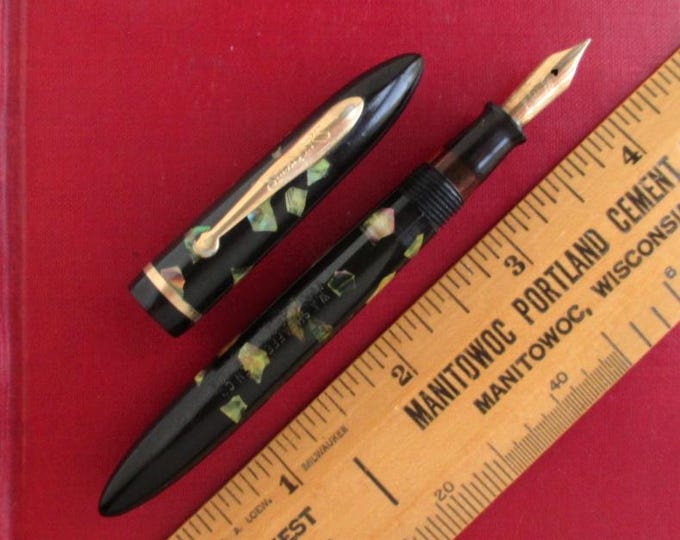 Sheaffer Balance Ebonized Pearl Radite Fountain Pen - Vintage Sheaffer ...