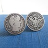 USA Eagle One Dollar Coin Cuff Links Repurposed Proof Gem Deep Cameo ...