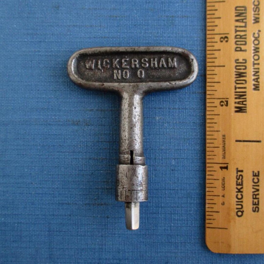 Vintage Wickersham No 0 Key Letterpress Key W/ Square Bit for Quoins ...