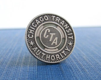 CHICAGO Transit Token Cuff Links Repurposed Vintage CTA - Etsy