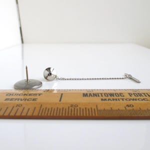 EIRE Ireland Coin Tie Tack / Lapel Pin - Repurposed Vintage Silver Tone ...