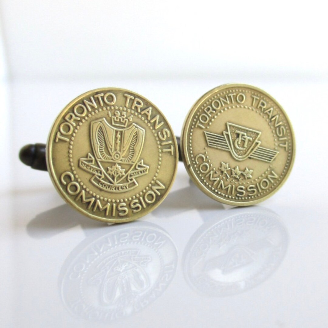 TORONTO Transit Token Cuff Links Repurposed Vintage - Etsy