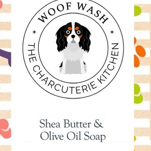 Dog Woof Wash: Handmade Shampoo Bar Set With Bamboo Tray, Natural Paw ...