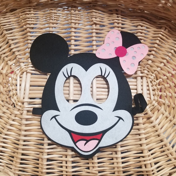 Mickey and Minnie Halloween Face Mask - Etsy