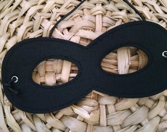 Black Leather Masquerade Domino Mask - Etsy