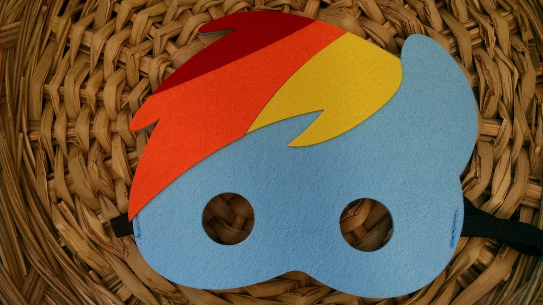 My Little Pony Inspired Mask Rainbow Dash - Etsy