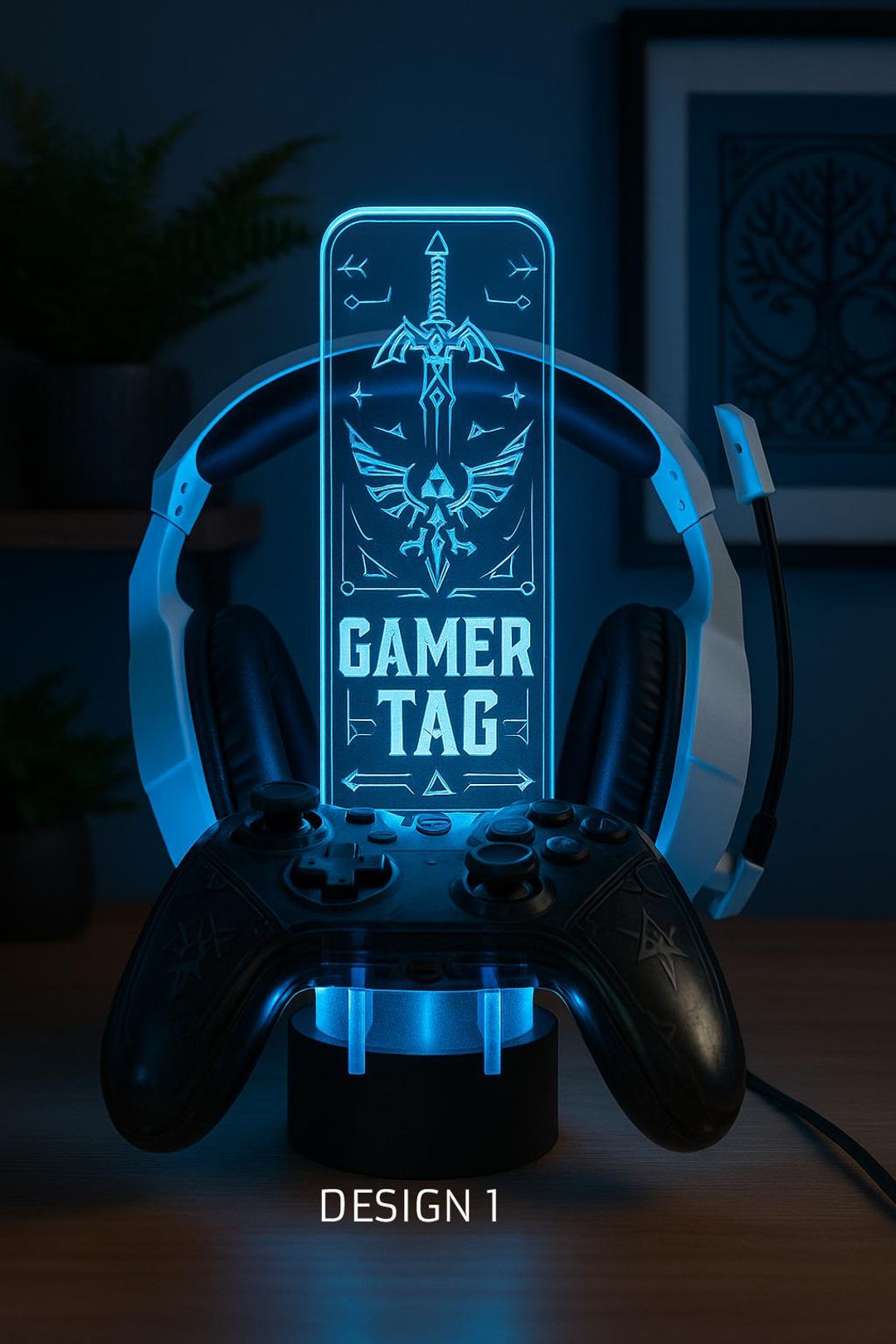 Custom Controller Holder, Personalized Headphone Stand, Custom ...