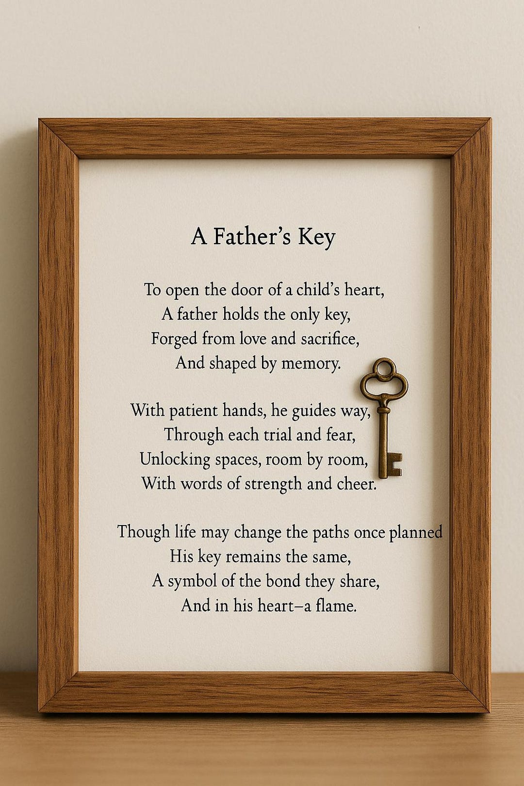 Custom Framed Poem With Keepsake | Personalized Wall Art | Memorial ...