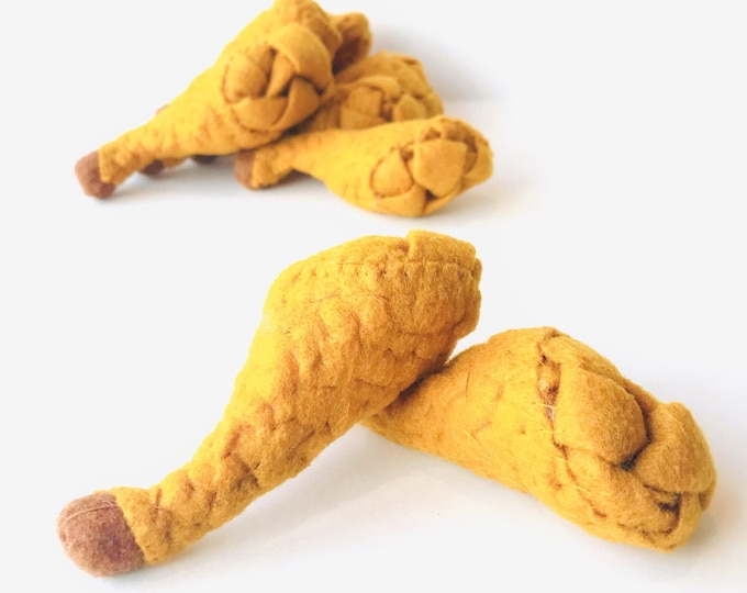 Felt Food Fried Chicken Legs Toy - Etsy