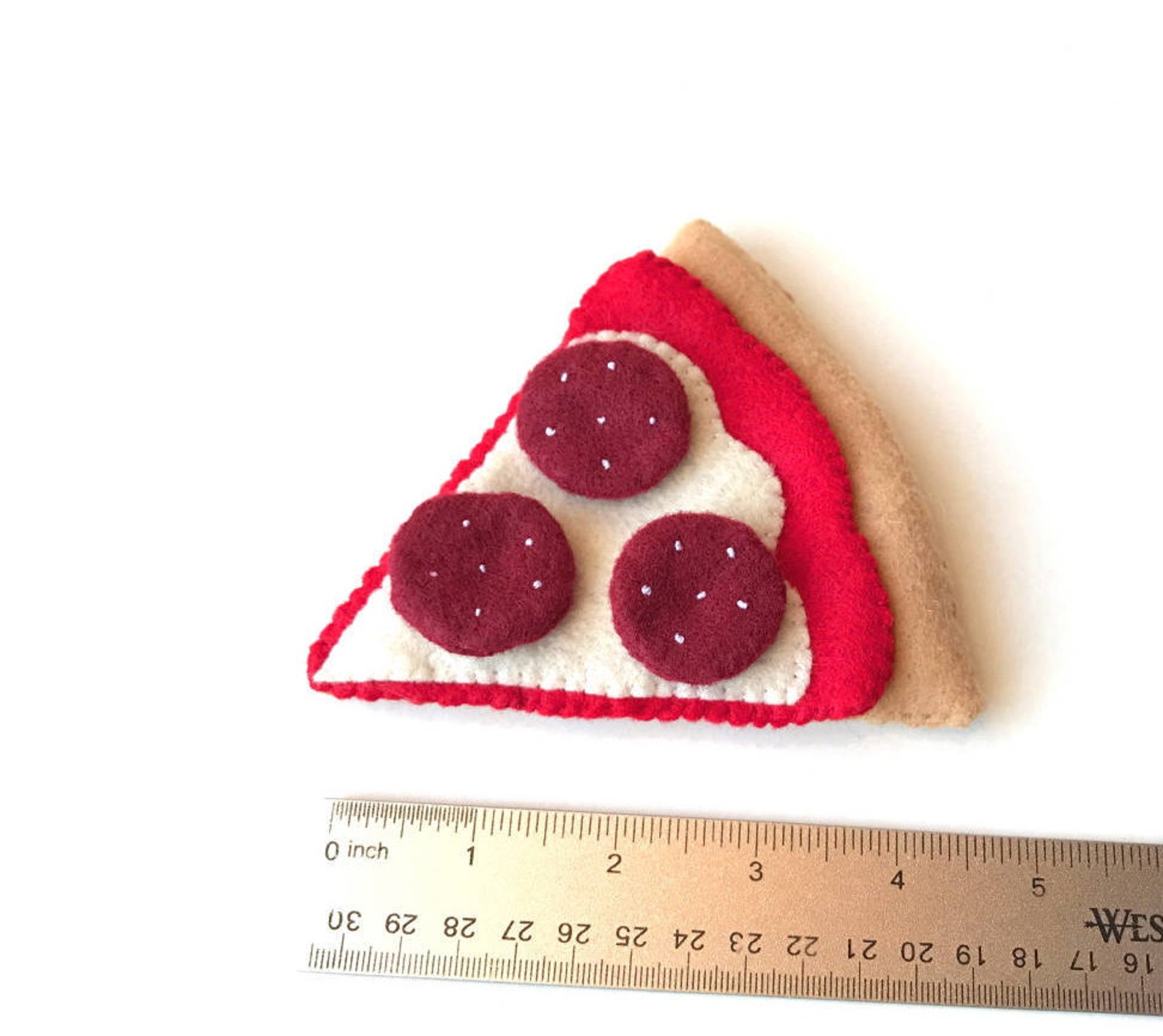 Felt Food Pizza Slice pepperoni Play Food Felt Pizza Toy - Etsy