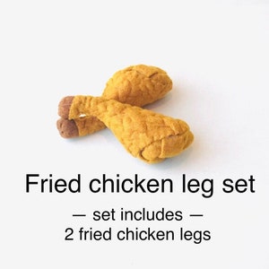 Felt Food Fried Chicken Legs Toy - Etsy