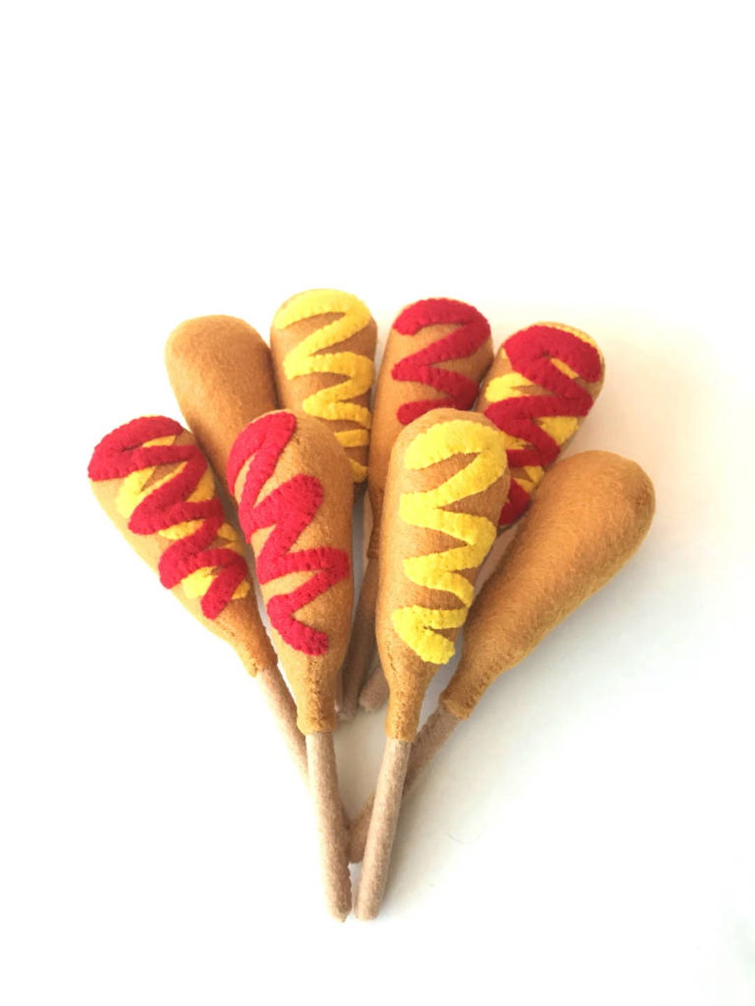 Handmade Felt Play Food Corn Dog, Toy Pretend Corndog - Etsy