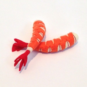 Felt Food Shrimp Set, Eco Friendly Toy, Felt Play Food, Pretend Food ...