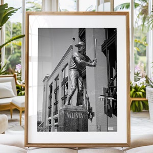 Stan Musial Statue in St. Louis Missouri Fine Art Photograph Print ...