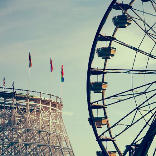 Fairground Silhouette Decal Circus Theme Sticker Carnival | Etsy