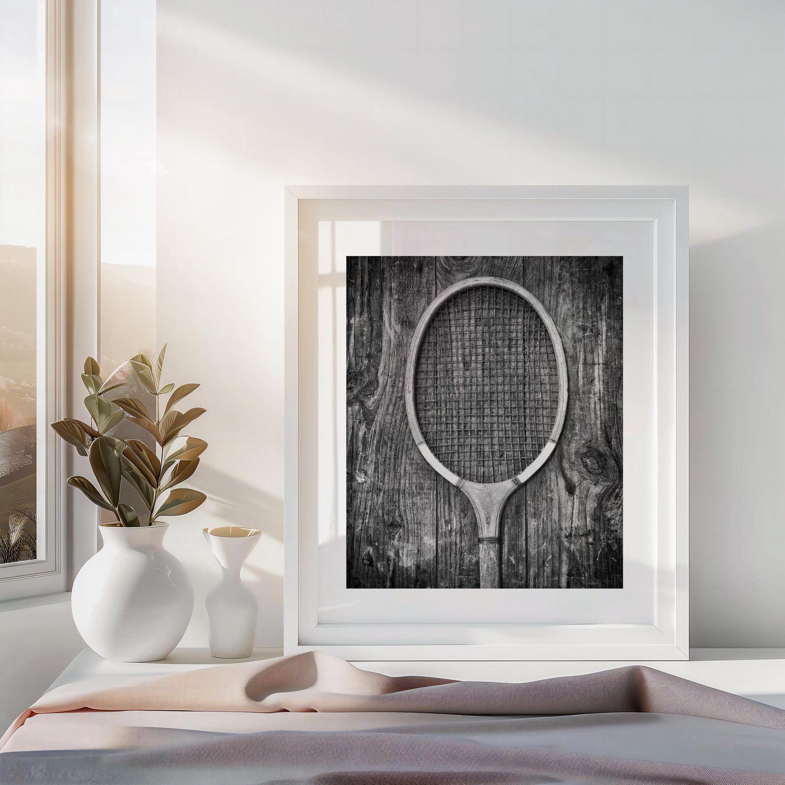 Tennis Racket Photo Print - Fine Art Photograph - Sports - Game Room ...