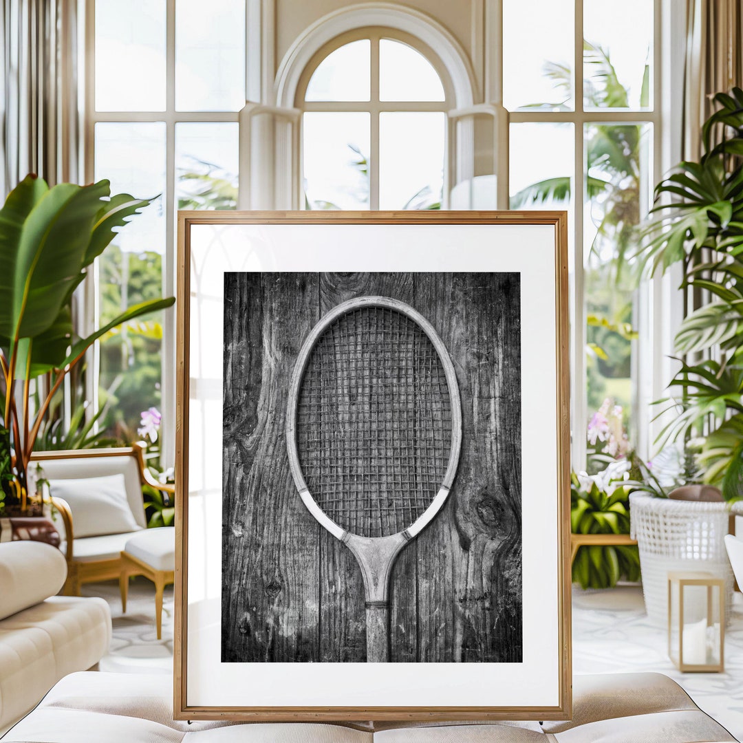 Tennis Racket Photo Print - Fine Art Photograph - Sports - Game Room ...