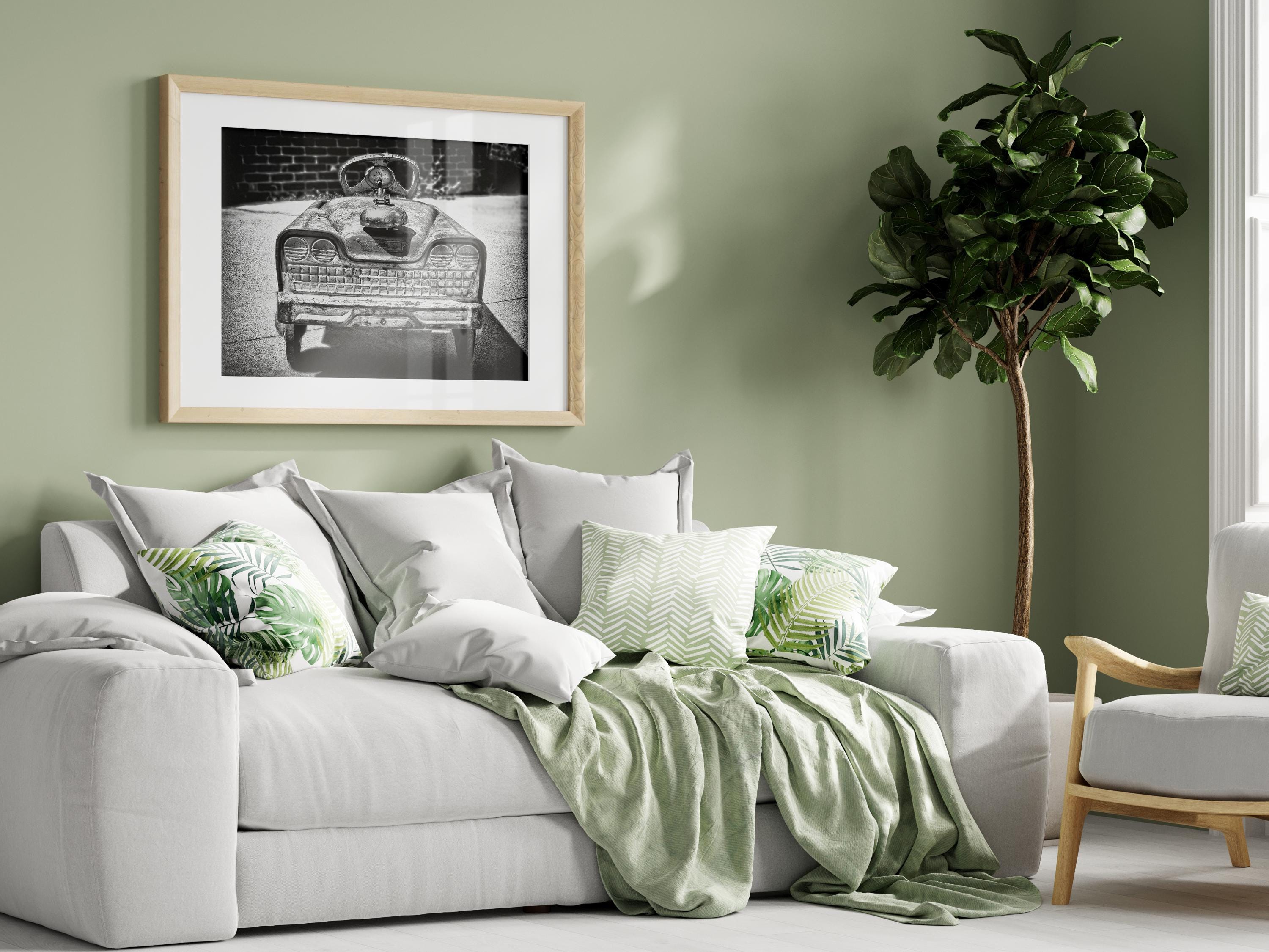 Fire Truck Pedal Car, Fire Truck Art Print Canvas or Print - Etsy