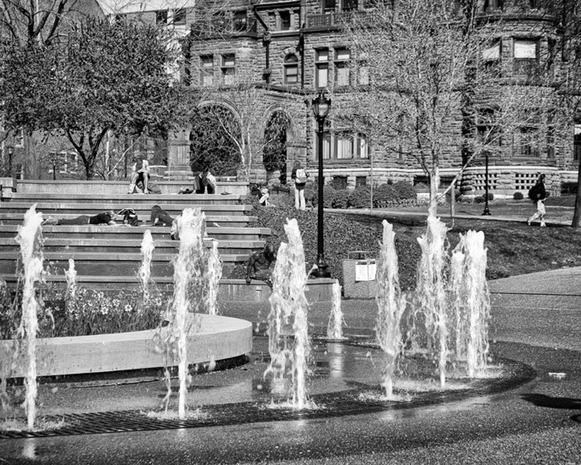 Saint Louis University Water Fountain St Louis Fine Art - Etsy