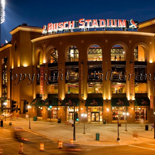 St. Louis Cardinals Print Busch Stadium Poster Baseball Wall - Etsy