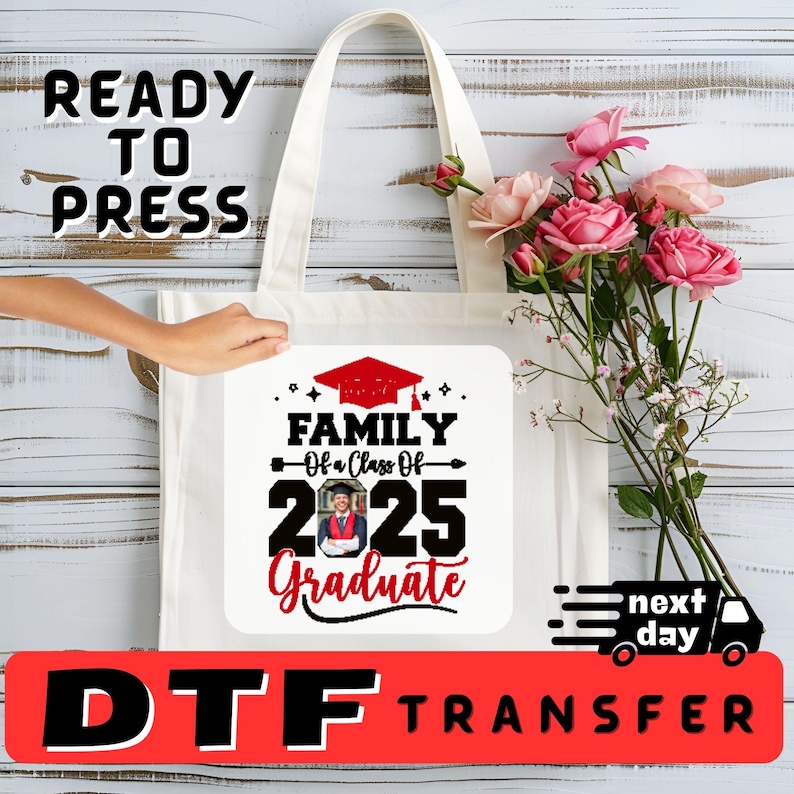 Custom Photo Graduation Ready to Press DTF, Personalized Graduate Print ...