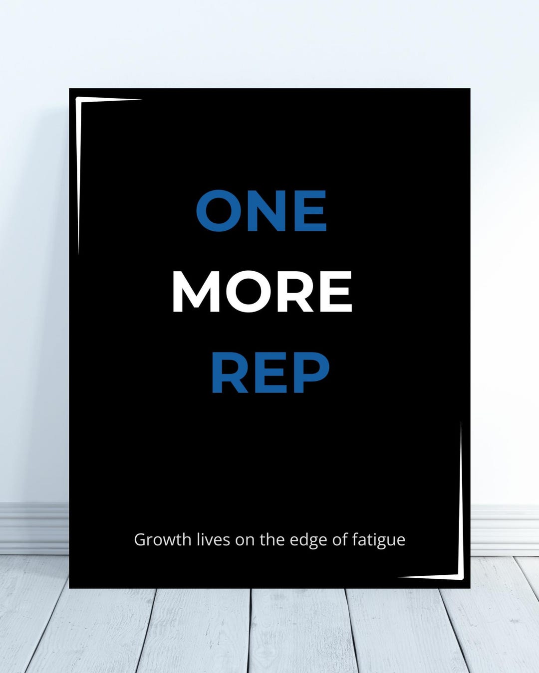 One More Rep – Motivational Printable Poster | Gym Wall Art | Digital ...