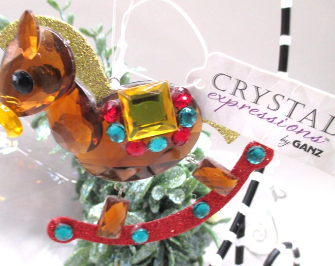 GANZ Crystal Expressions Hobby HORSE Mirrored Acrylic Christmas ...