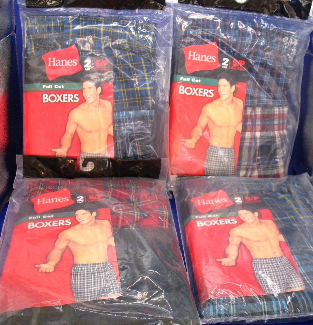 8 Pair Vintage HANES Plaid Boxers Size Small 30-32 Full Cut - Etsy
