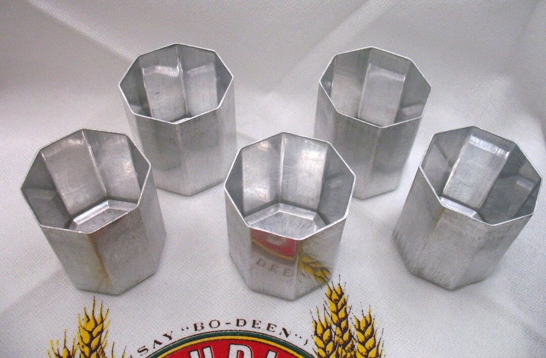 5 NOS Octagon Shape CANDLE MOLDS for Candle Making Metal Mold Unused - Etsy