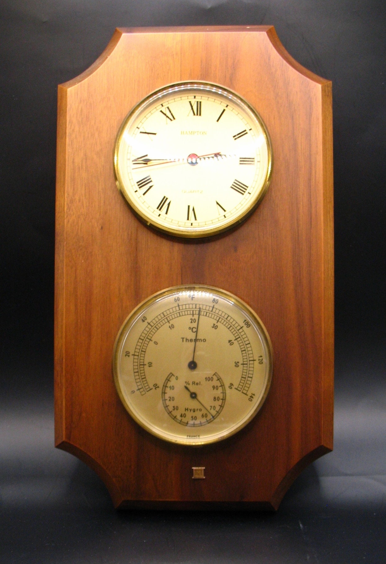 Vintage HAMPTON Made in FRANCE Quartz Clock WORKS Movement Germany ...